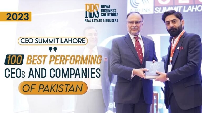 CEO Summit Lahore "100 Best Performing CEOs And Companies of Pakistan"